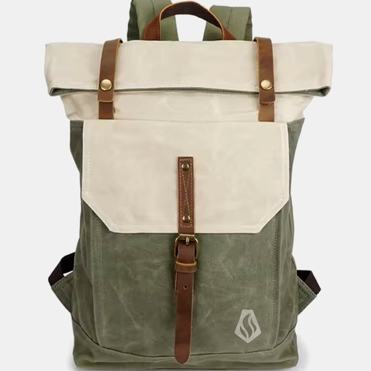 Alpine Roll-Top Backpack – Black Lantern