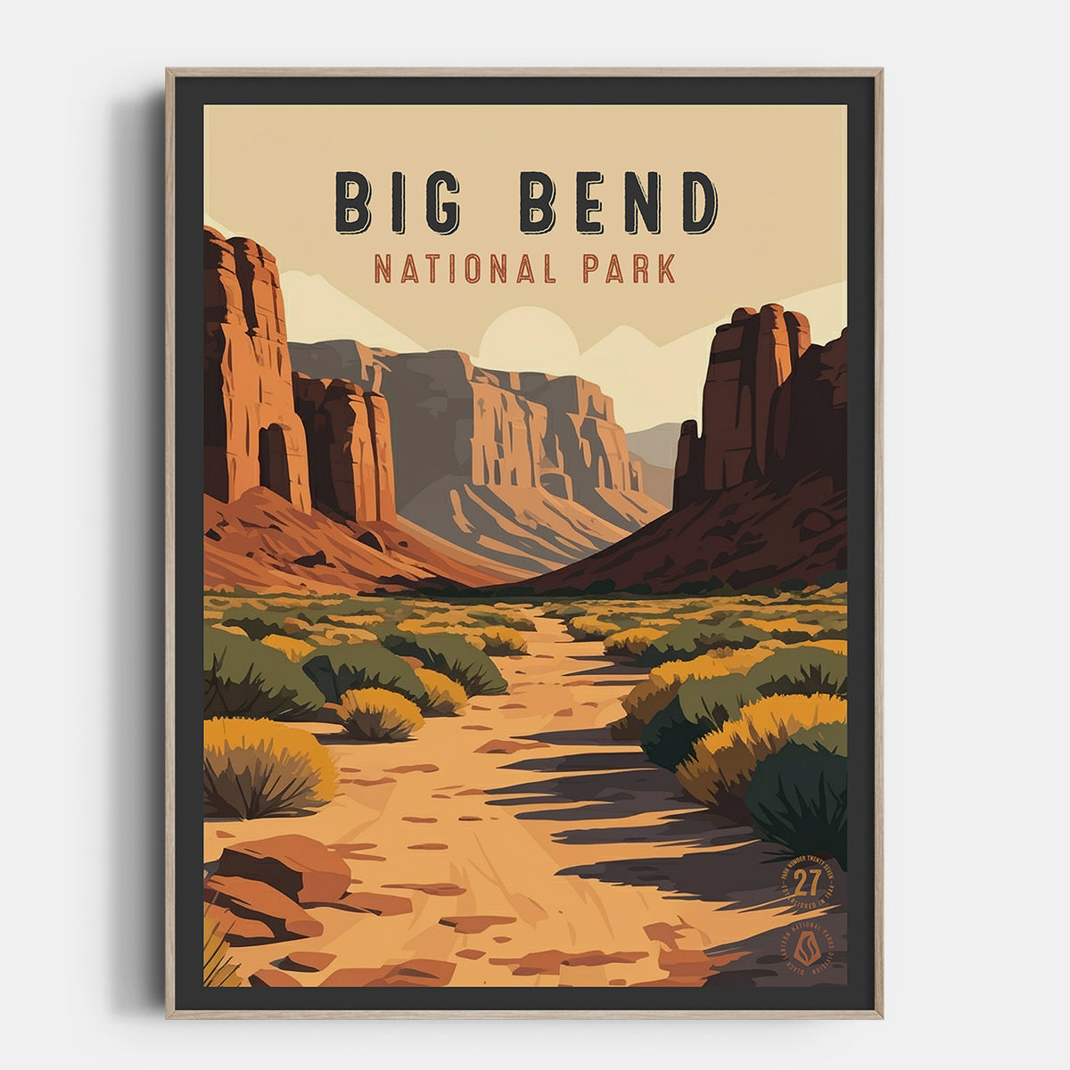 Bend Bend National Park Poster | Black Lantern