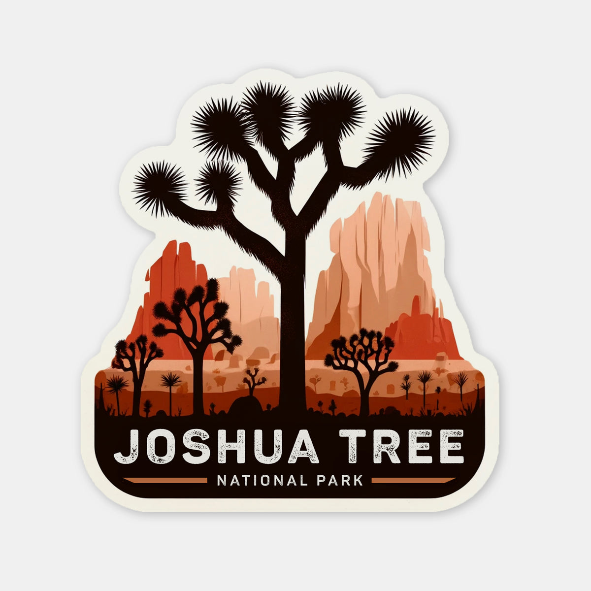 Joshua Tree National Park Outdoor Sticker – Black Lantern