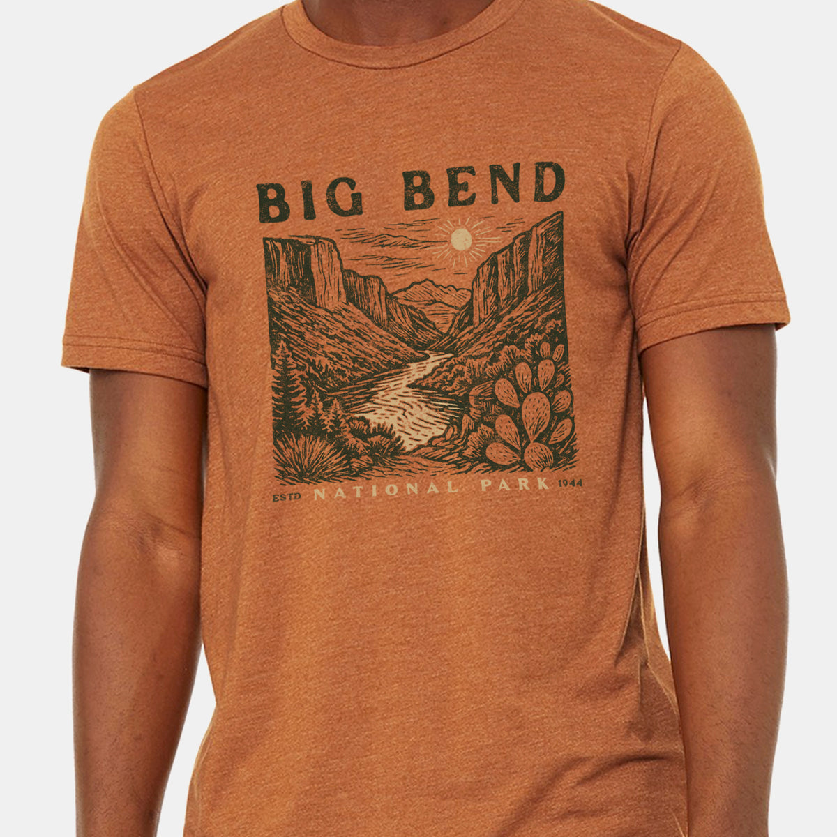 Men's Big Bend National Park T-Shirt | Black Lantern