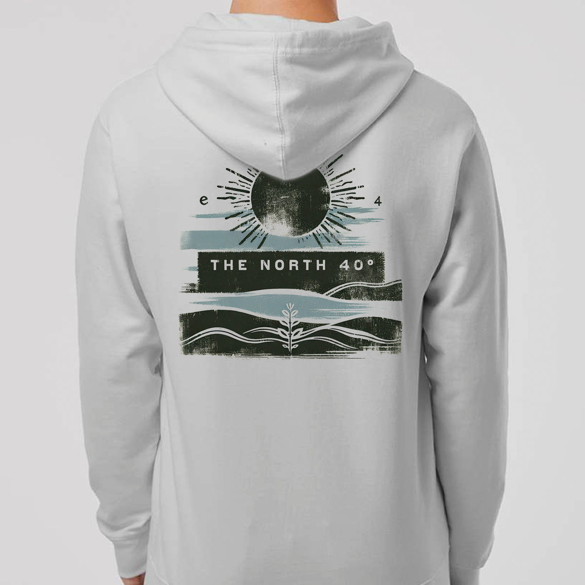 Unisex North 40 Hoodie | Black Lantern Hooded Sweatshirt